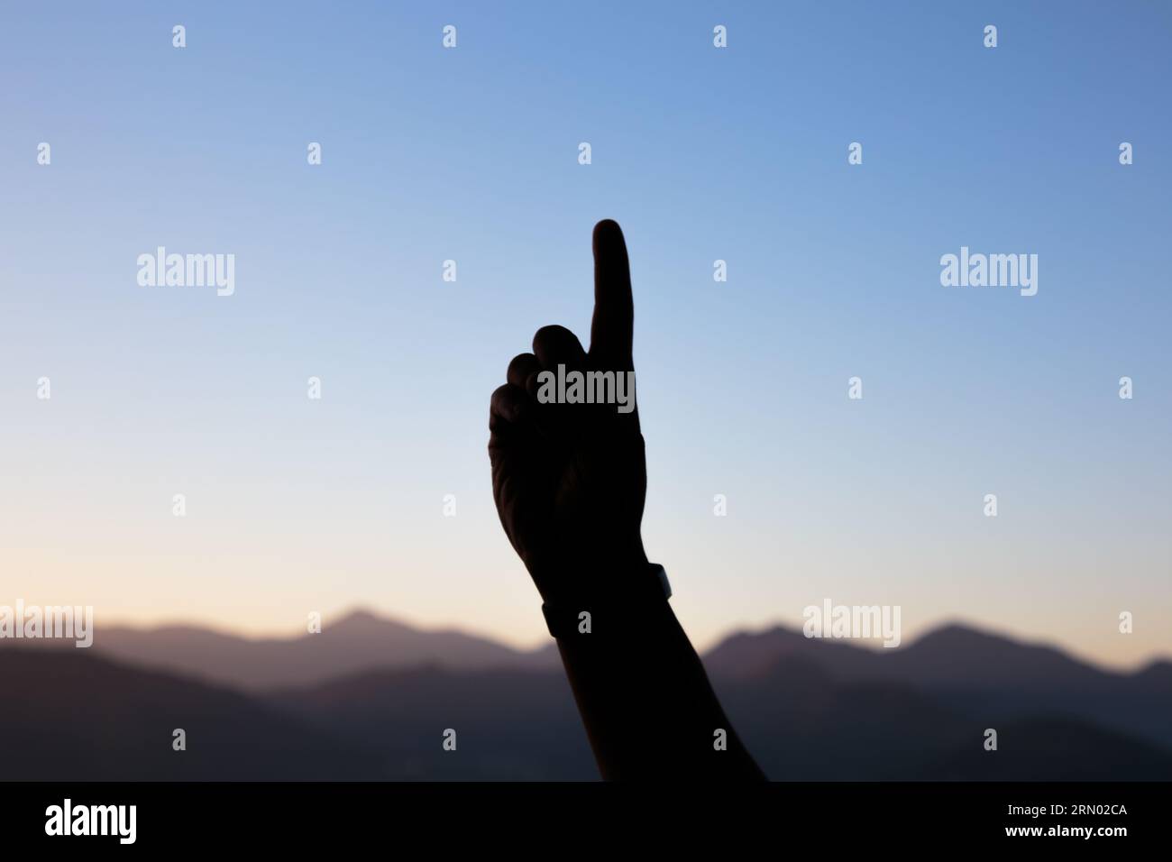 Hands come together for number one sign hi-res stock photography and ...