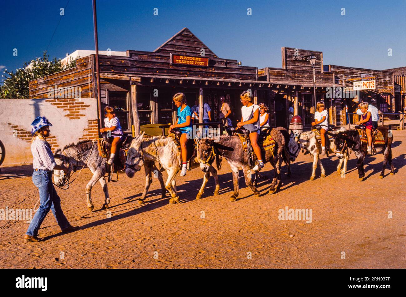 Kids on Mules Rawhide Western Town and Steakhouse Scottsdale, Arizona ...