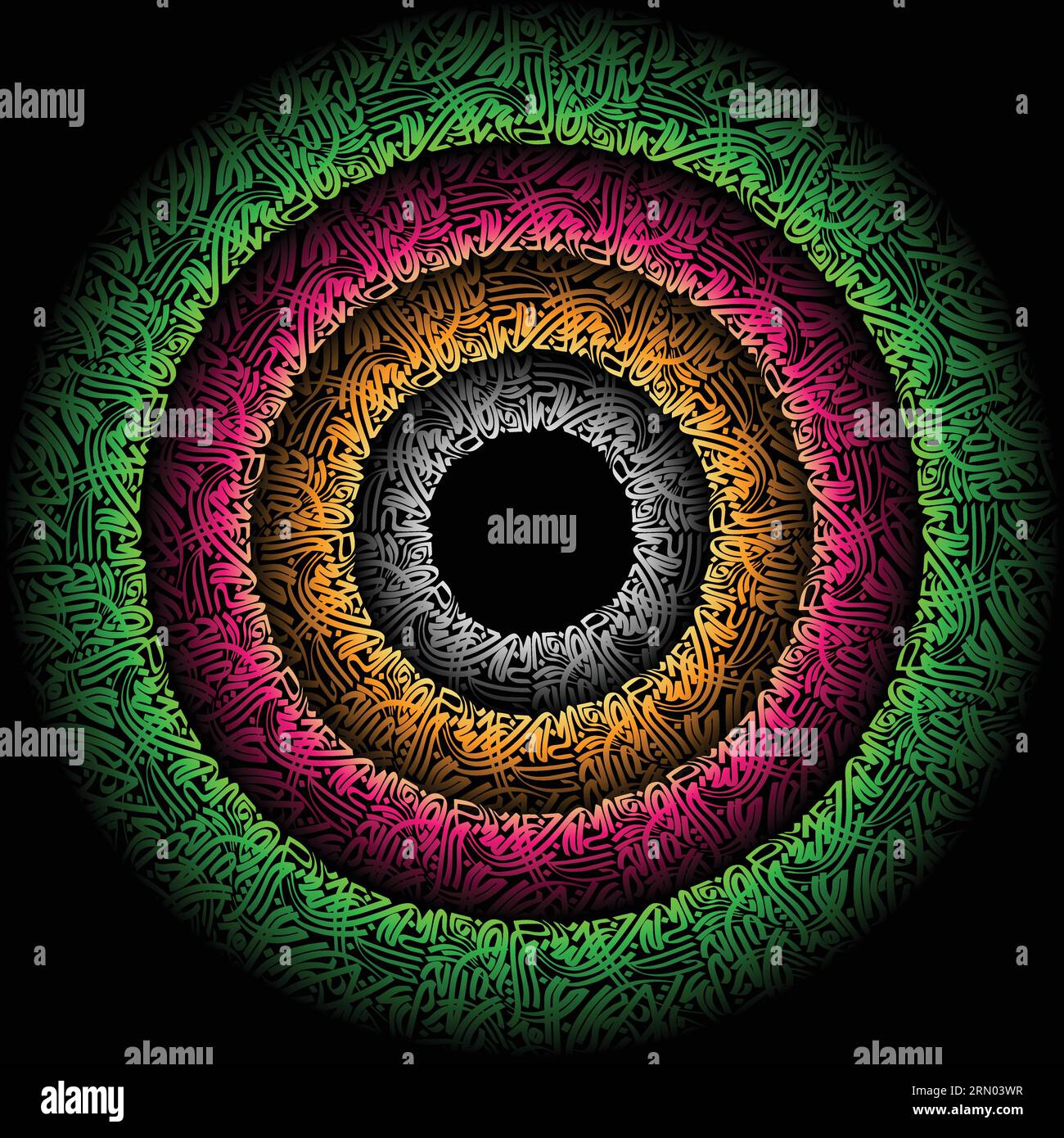 Abstract green persian wallpaper Stock Vector Image & Art - Alamy