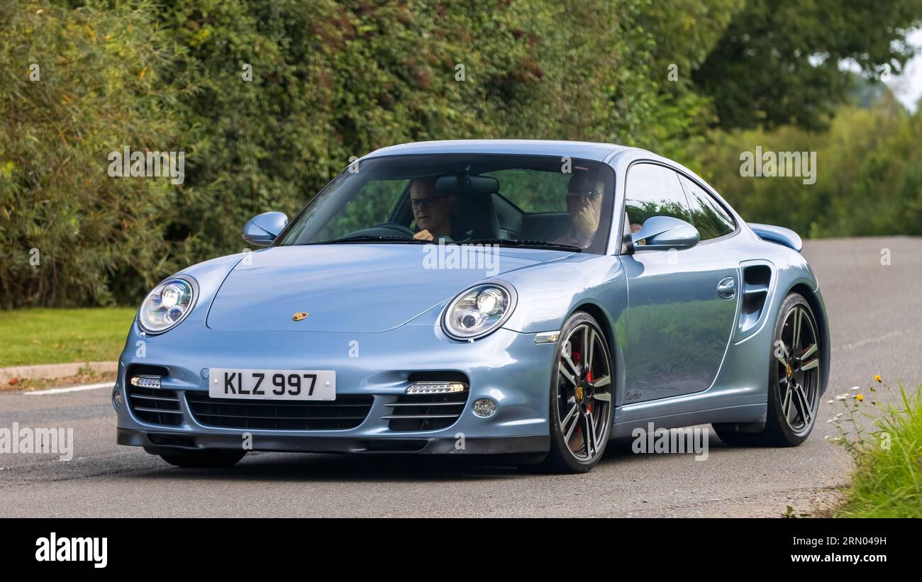 Whittlebury,Northants,UK -Aug 27th 2023: 2011 blue Porsche 911 turbo S ...