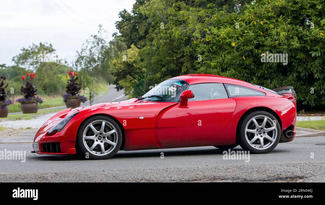 Whittlebury,Northants,UK -Aug 27th 2023: 2005 red TVR SAGARIS sports ...