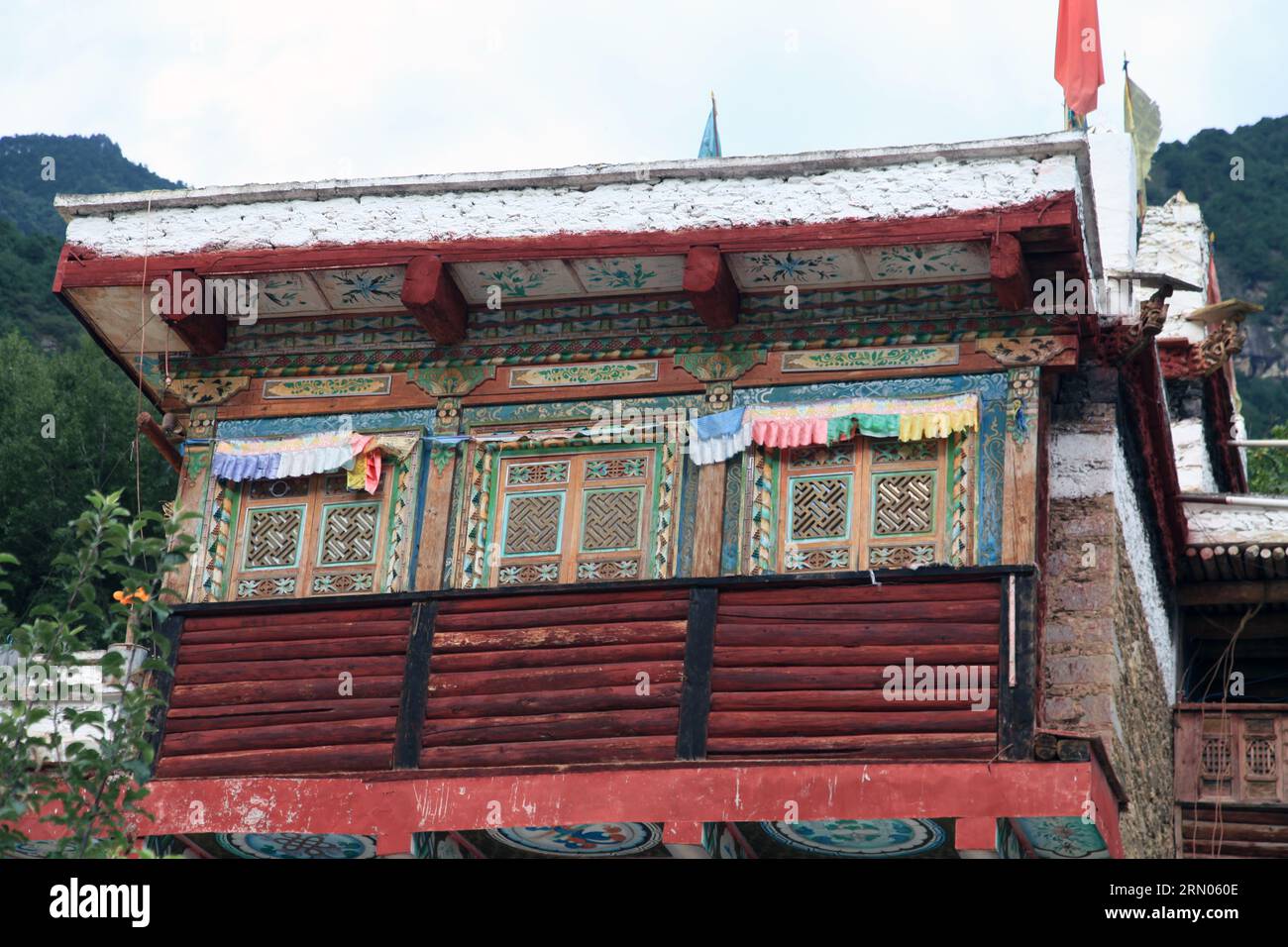 ABA, CHINA - AUGUST 10, 2023 - A general view of Jiaju Tibetan Village, one of China's most ...