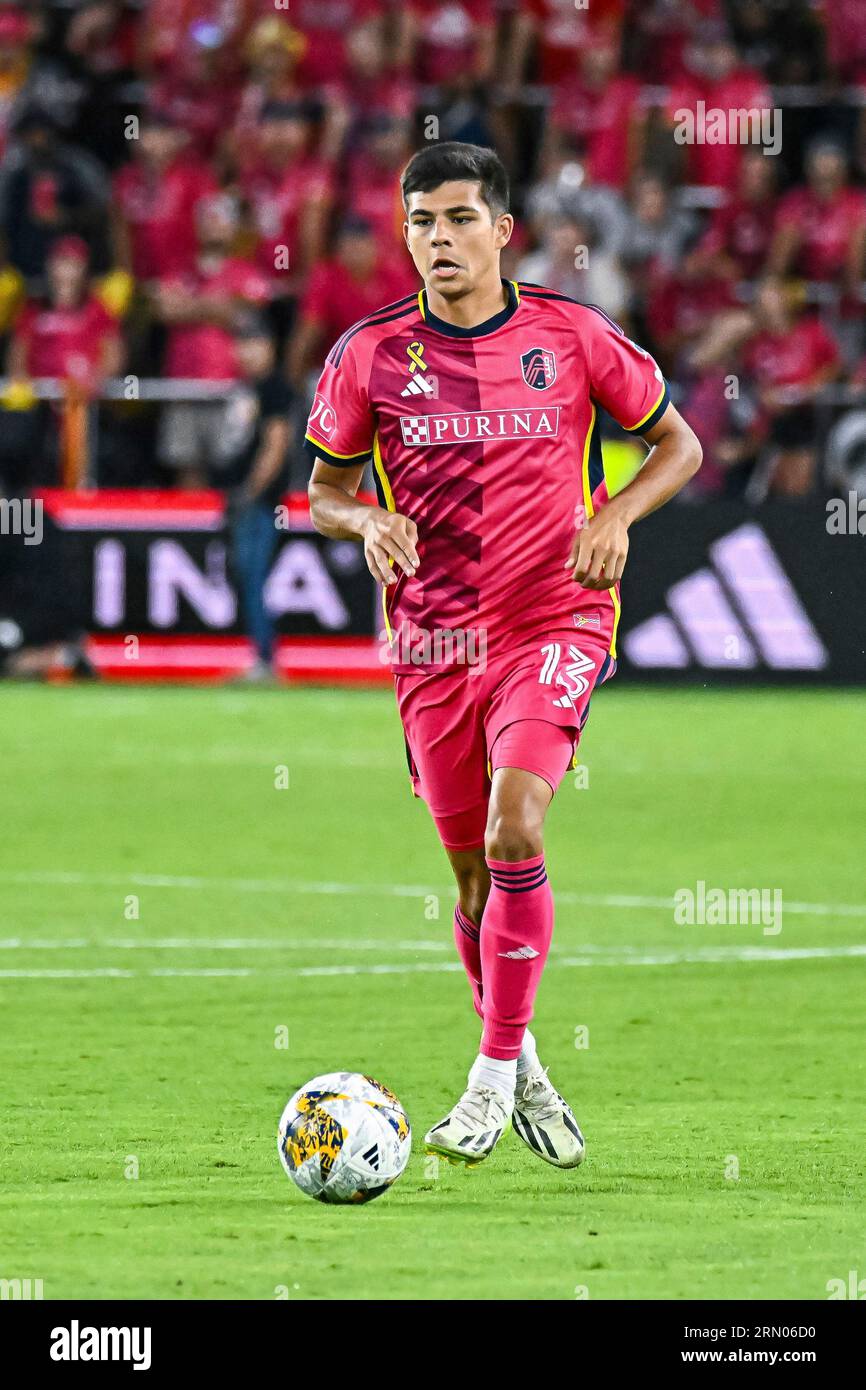 ST. LOUIS, MO - AUG 30: St. Louis City defender Anthony Markanich (13 ...