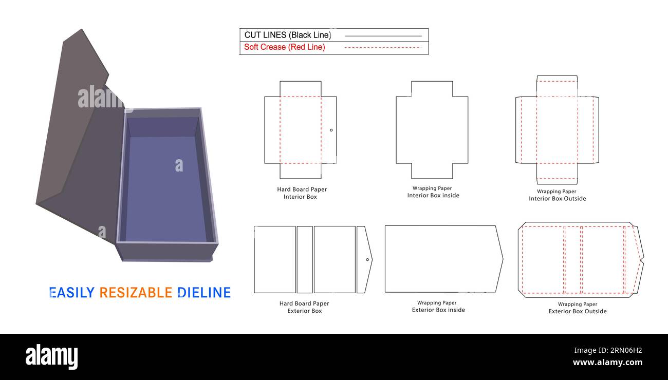Triangle box template Stock Vector Images - Alamy