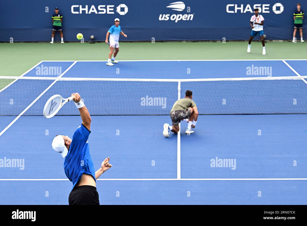 Tallon Griekspoor and Thanasi Kokkinakis in action against Alexander ...