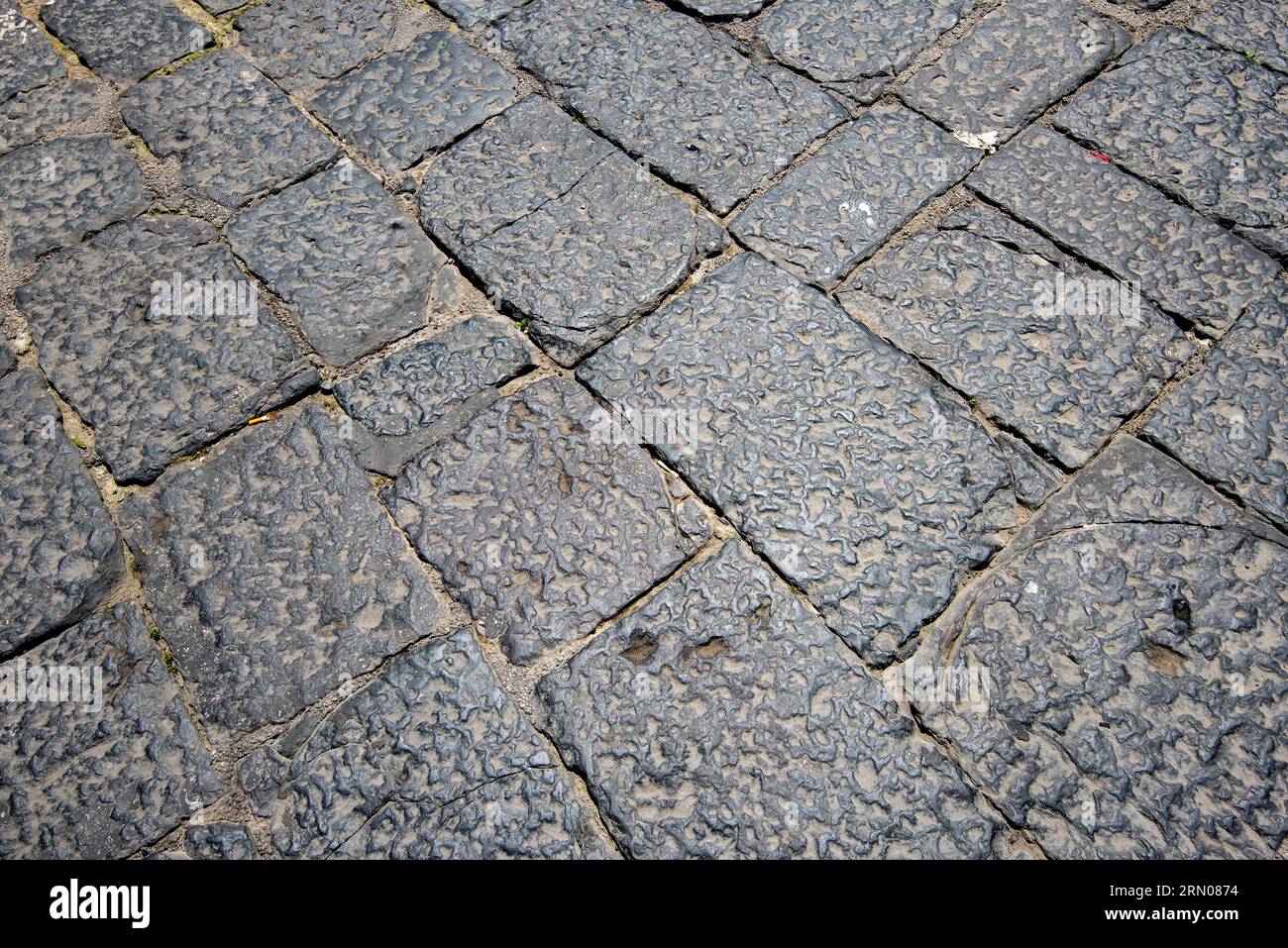 Old Stone Walkway in Naples - Italy Stock Photo - Alamy
