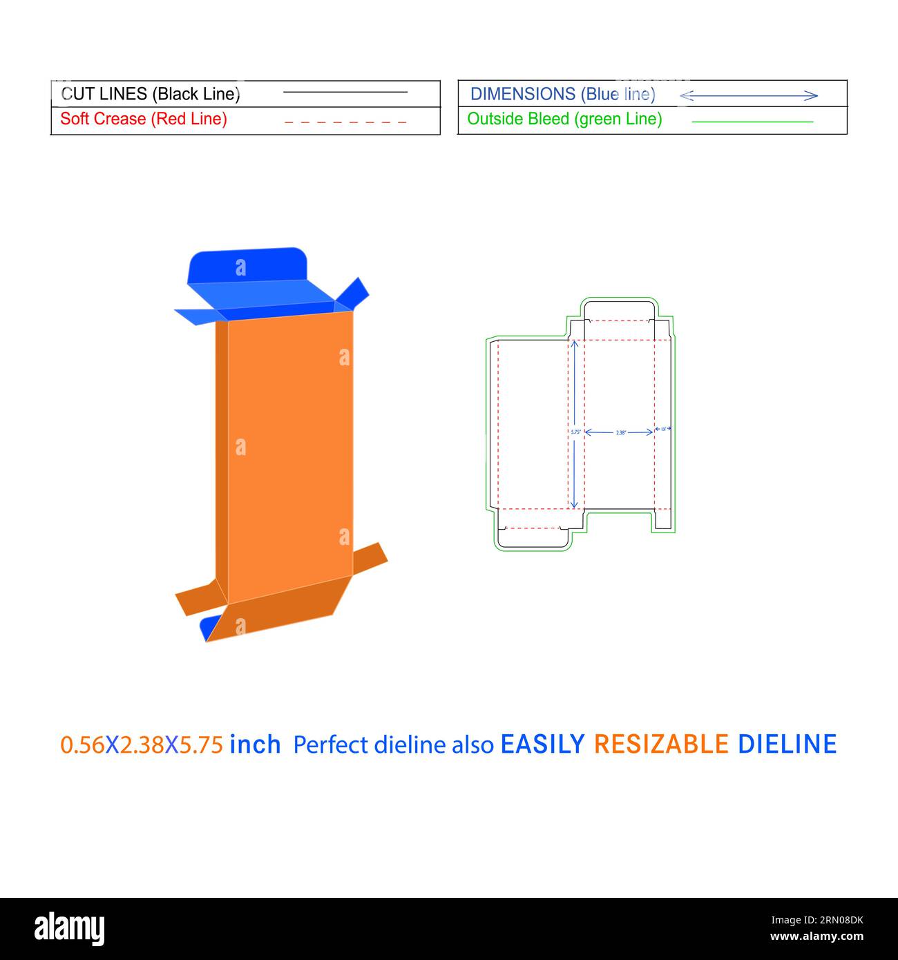 Custom reverse tuck end box food cardboard boxes, (0.56x2.38x5.75) inch ...