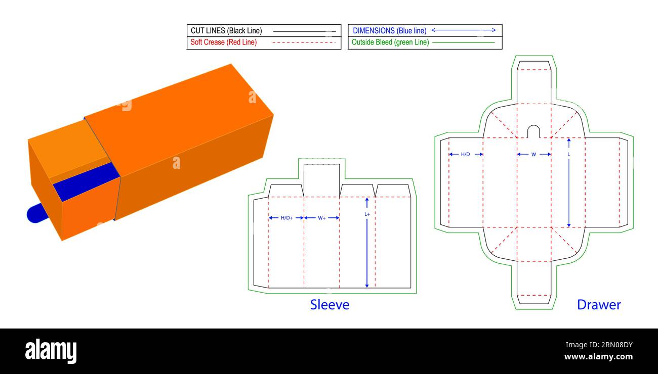 Easily foldable Drawer style sleeve gift box jewellery cardboard gift ...