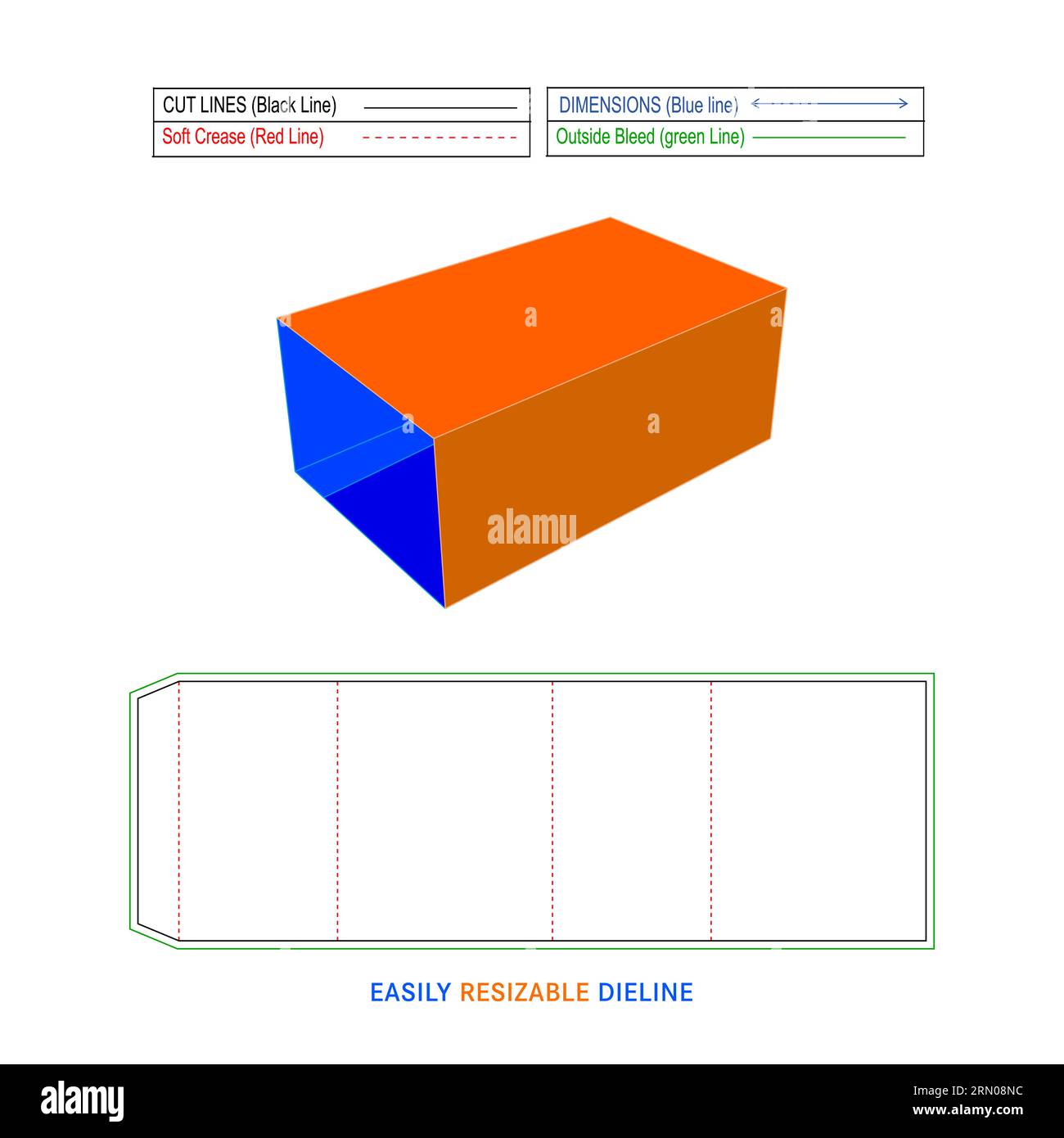 Corrugated paper sleeve box and Cardboard paper sleeve die line ...