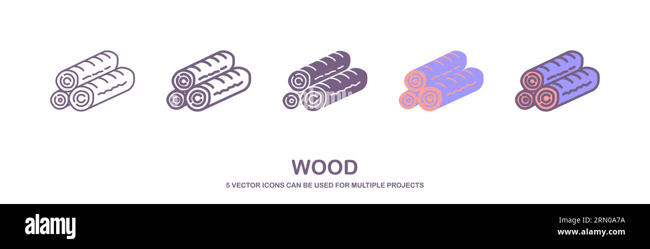 Wood Icons. lumber icon. timber vector illustration. vector ...