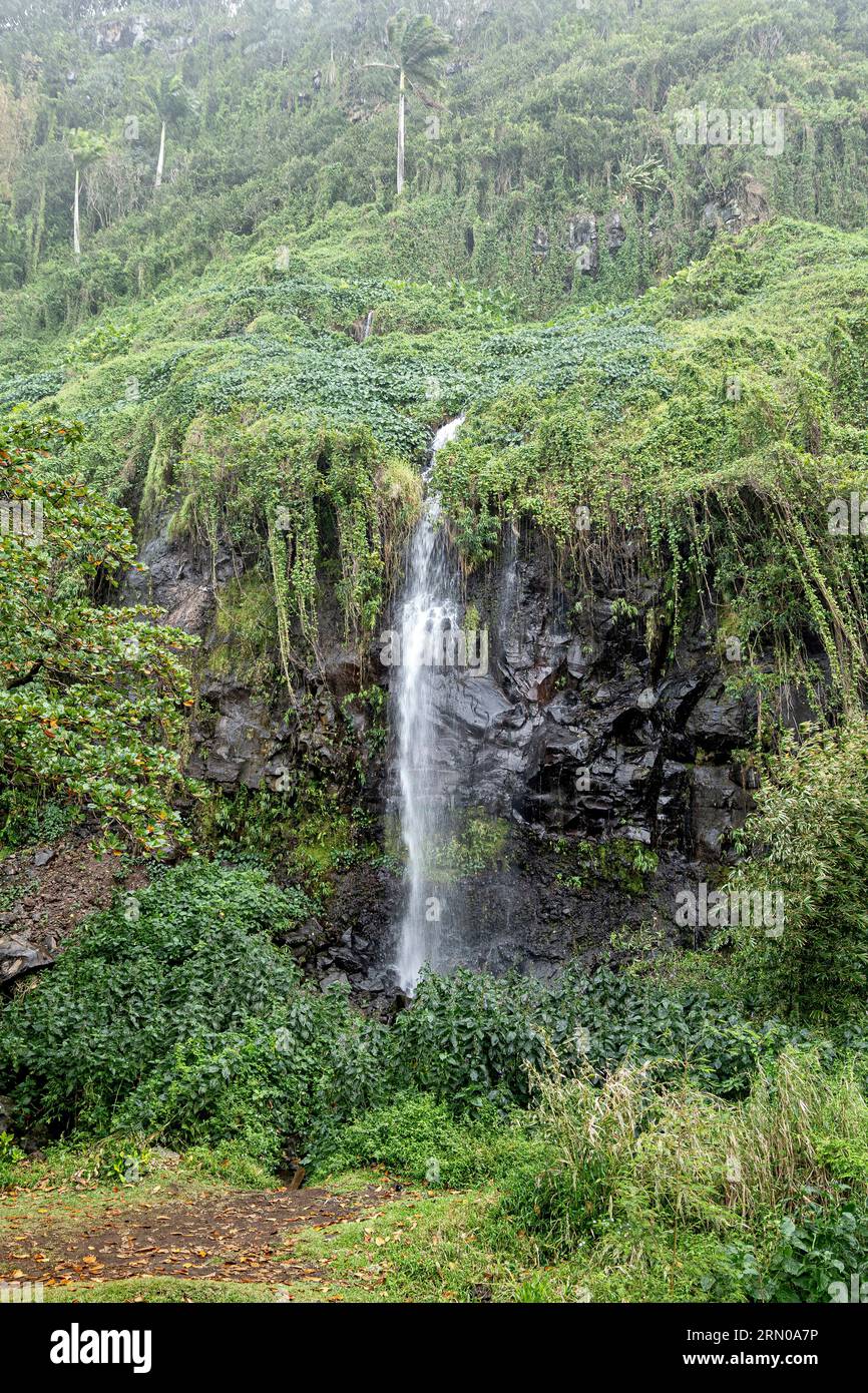 Cascade de la Reunion voile de la mariée Stock Photo - Alamy