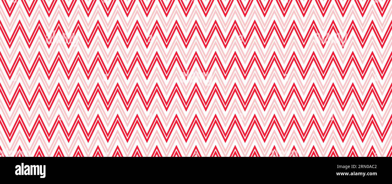 Candy cane zigzag seamless pattern. Pink and red wavy stripes background. Christmas decoration ...