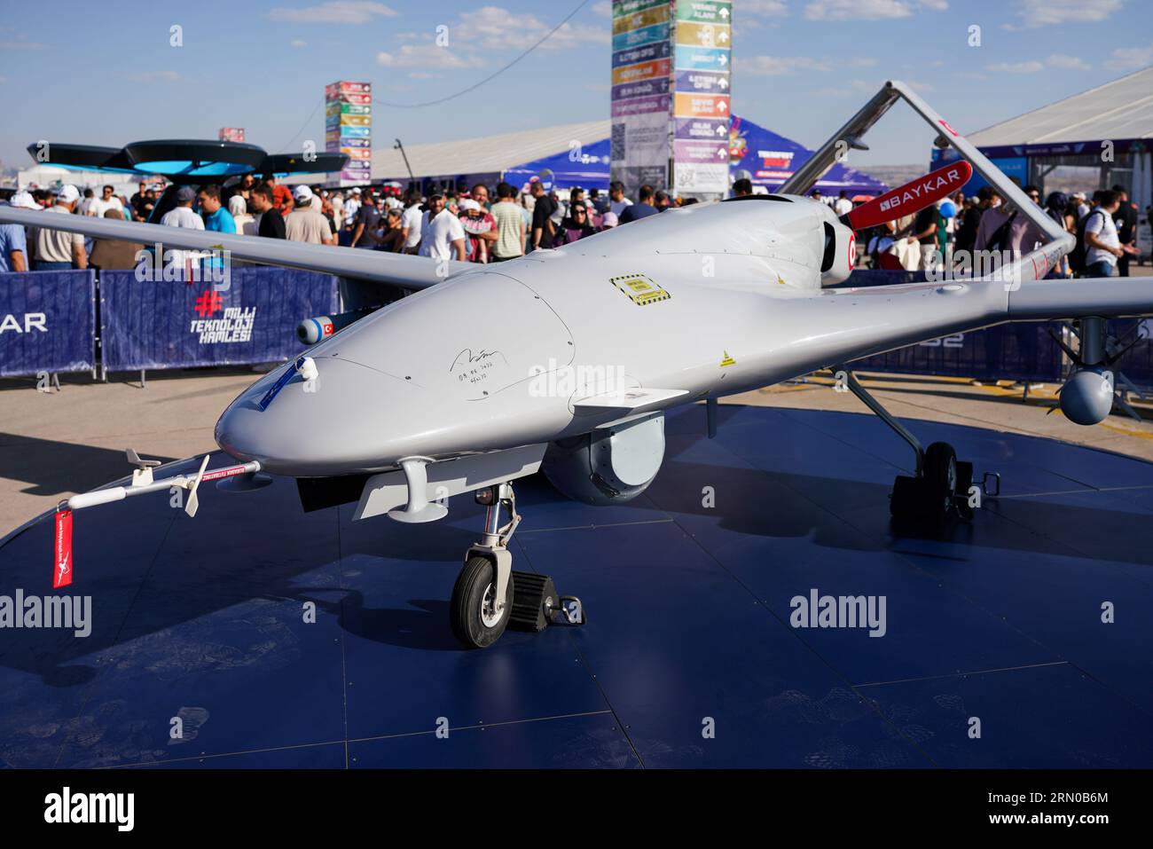 Ankara, Turkey. 30th Aug, 2023. Developed by BAYKAR, Bayraktar TB2, a medium altitude long-range ...