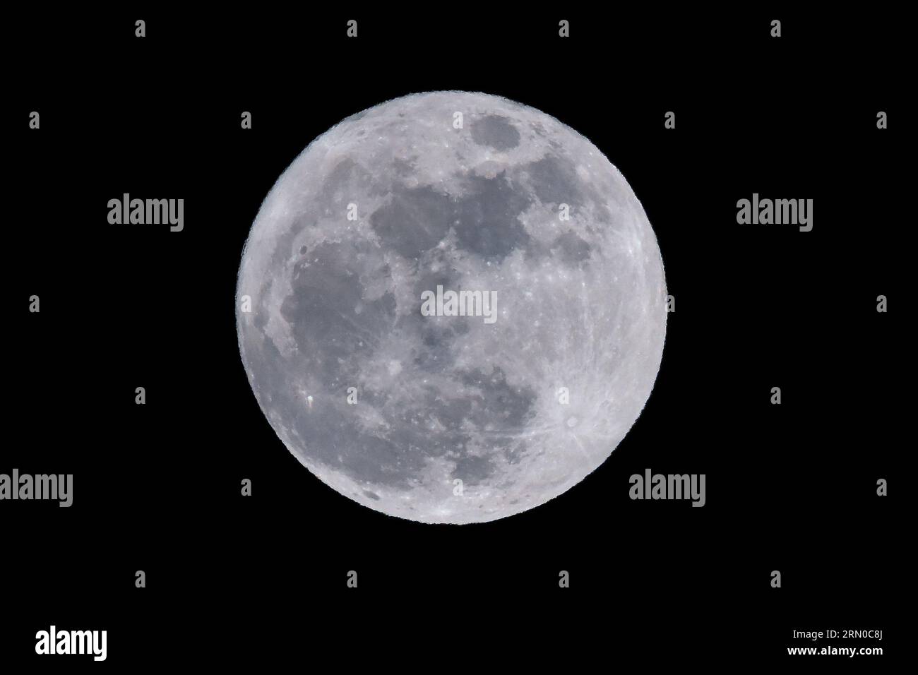 Bogota, Colombia. 30th Aug, 2023. The super-moon known as the Blue Moon ...