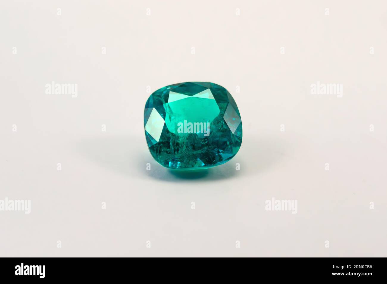 Green emeralds from Muzo, Coscuez and Chivor Colombia, isolated on ...