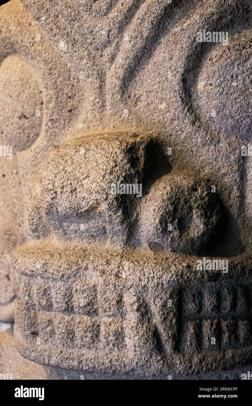 Ancient religious monument and megalithic pre-columbian sculpture in ...