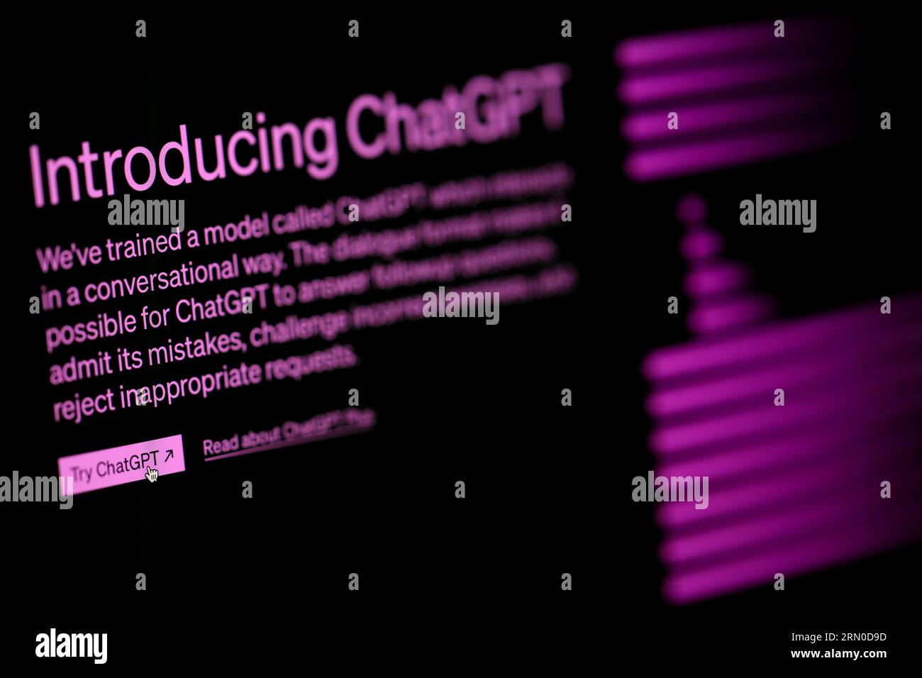 File photo dated 31/03/23 of s general view of The Chat GPT website, as ...