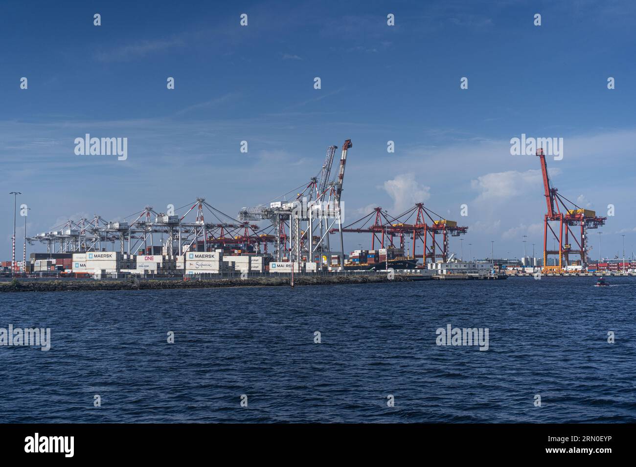 Pictures from the Port of Melbourne on a fine sunny day, particularly ...