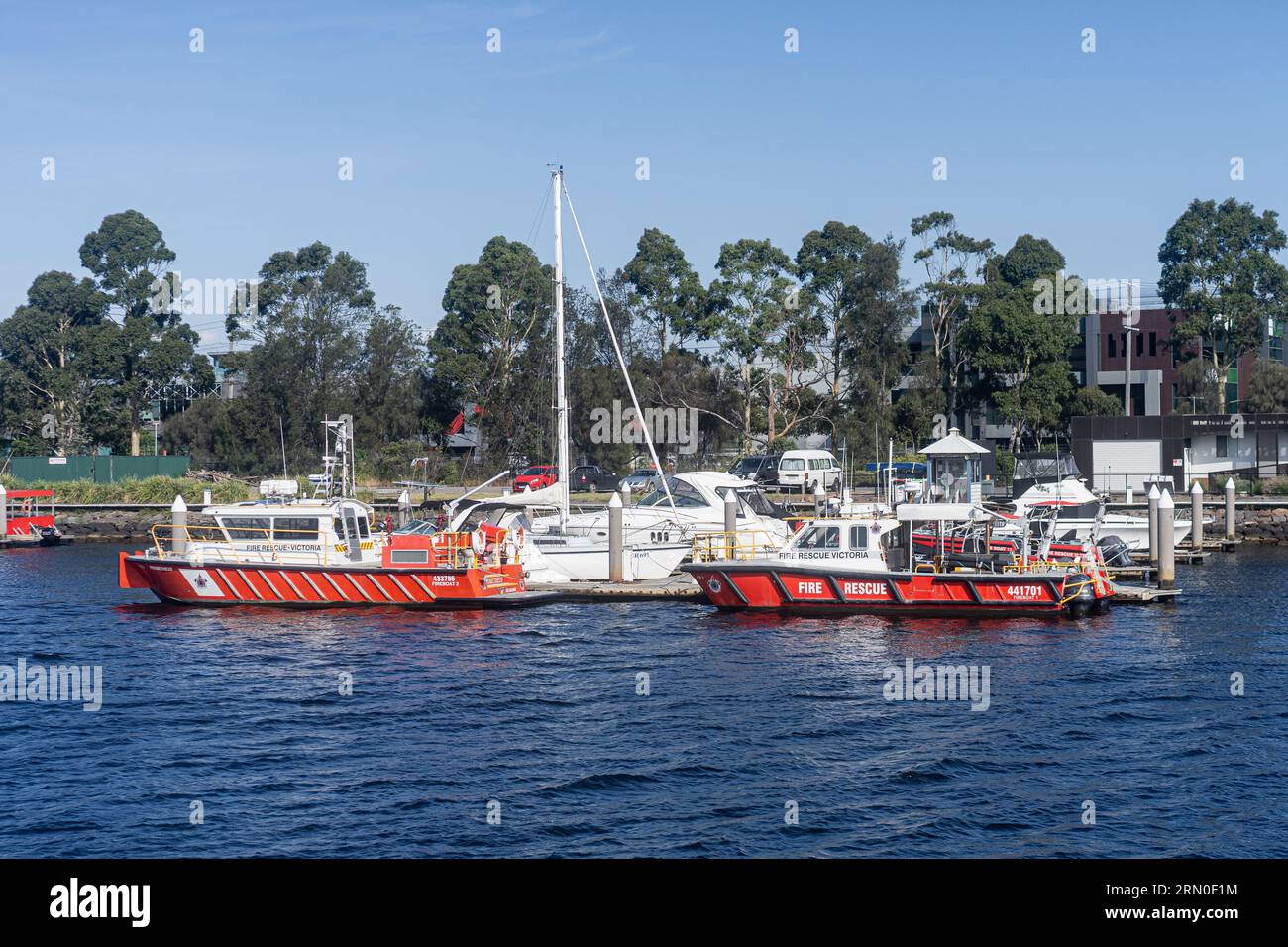Pictures from the Port of Melbourne on a fine sunny day, focussed on ...
