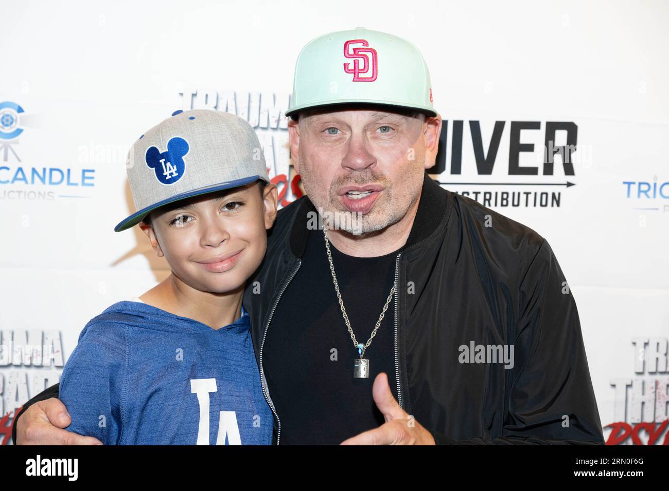 Los Angeles, USA. 30th Aug, 2023. Actor Vince Lozano with son attends ...