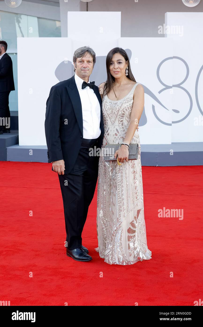 Matteo Zoppas, Silvia Iliceto 80th Venice Film Festival Opening ...