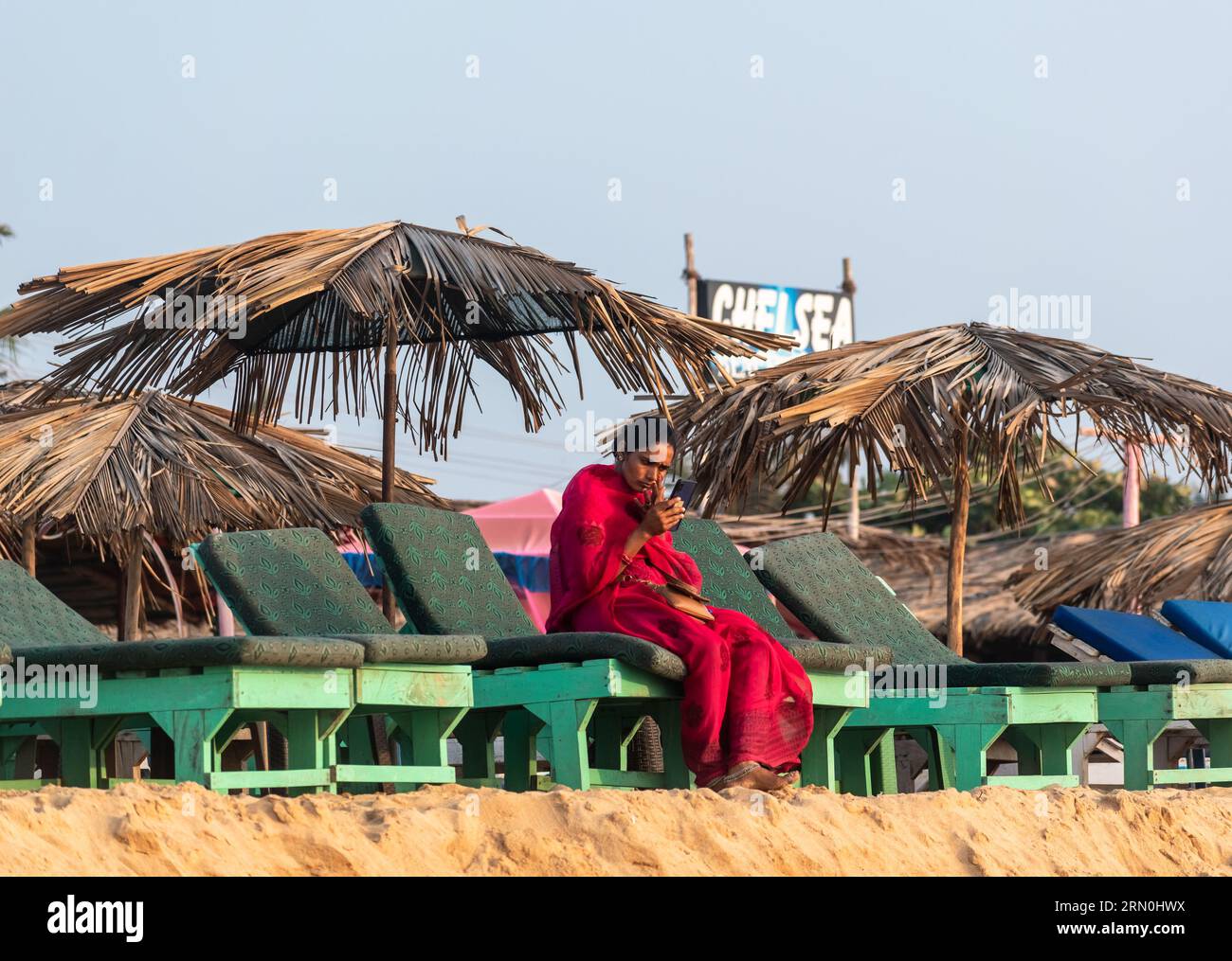 Calangute, Goa, India - January 2023: Candid portrait of an Indian ...