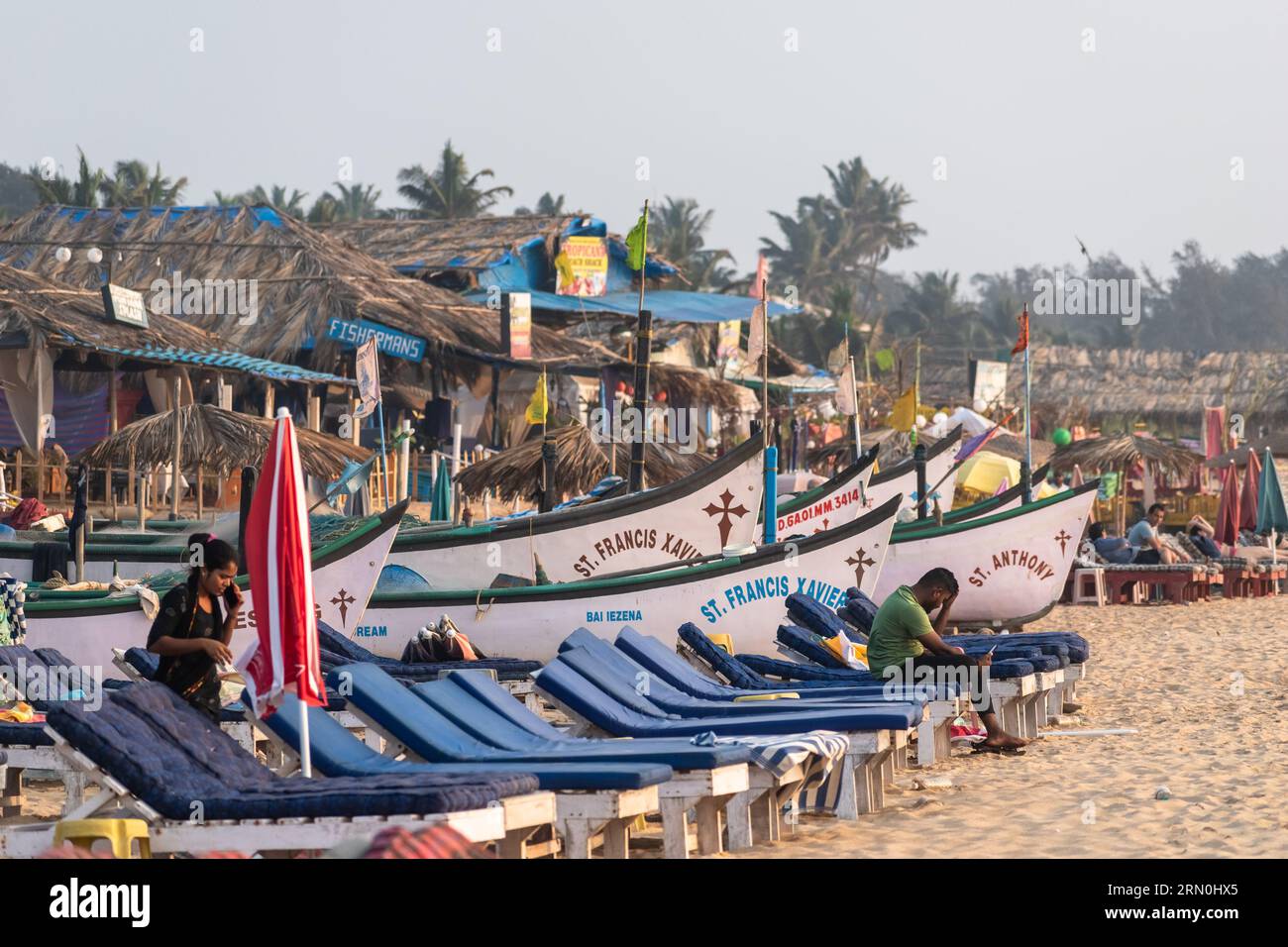 Colorful beach landscape goa india hi-res stock photography and images ...