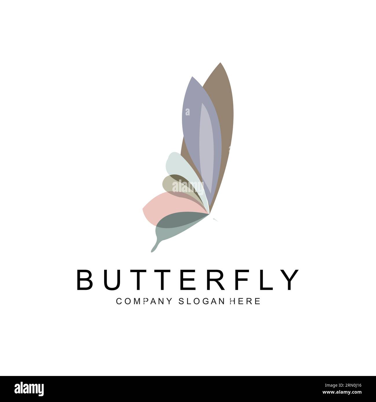 Butterfly Logo Design, Beautiful Flying Animal, Company Brand Icon ...