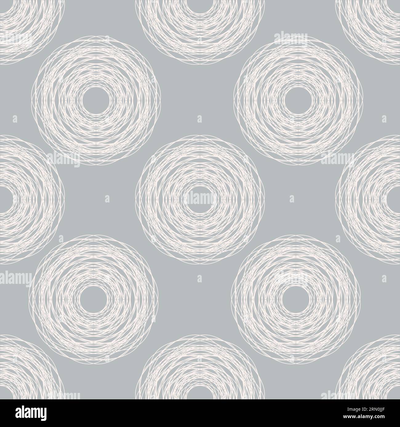 vector seamless pattern of abstract round shapes elegant Stock Vector ...