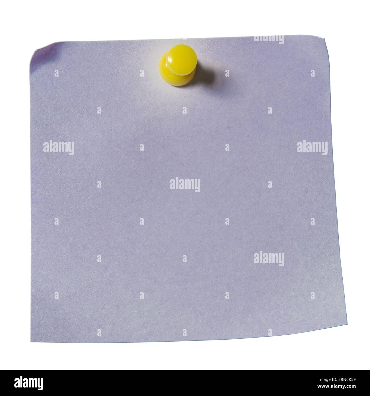 Purple reminder note paper sticker with pin Stock Photo - Alamy