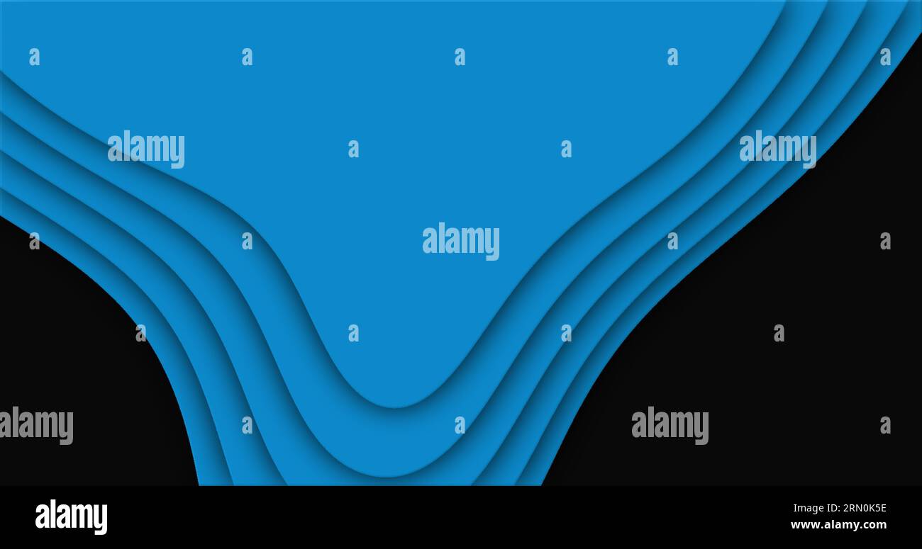 Blue cutted abstract background pattern of lines and waves Stock Photo ...