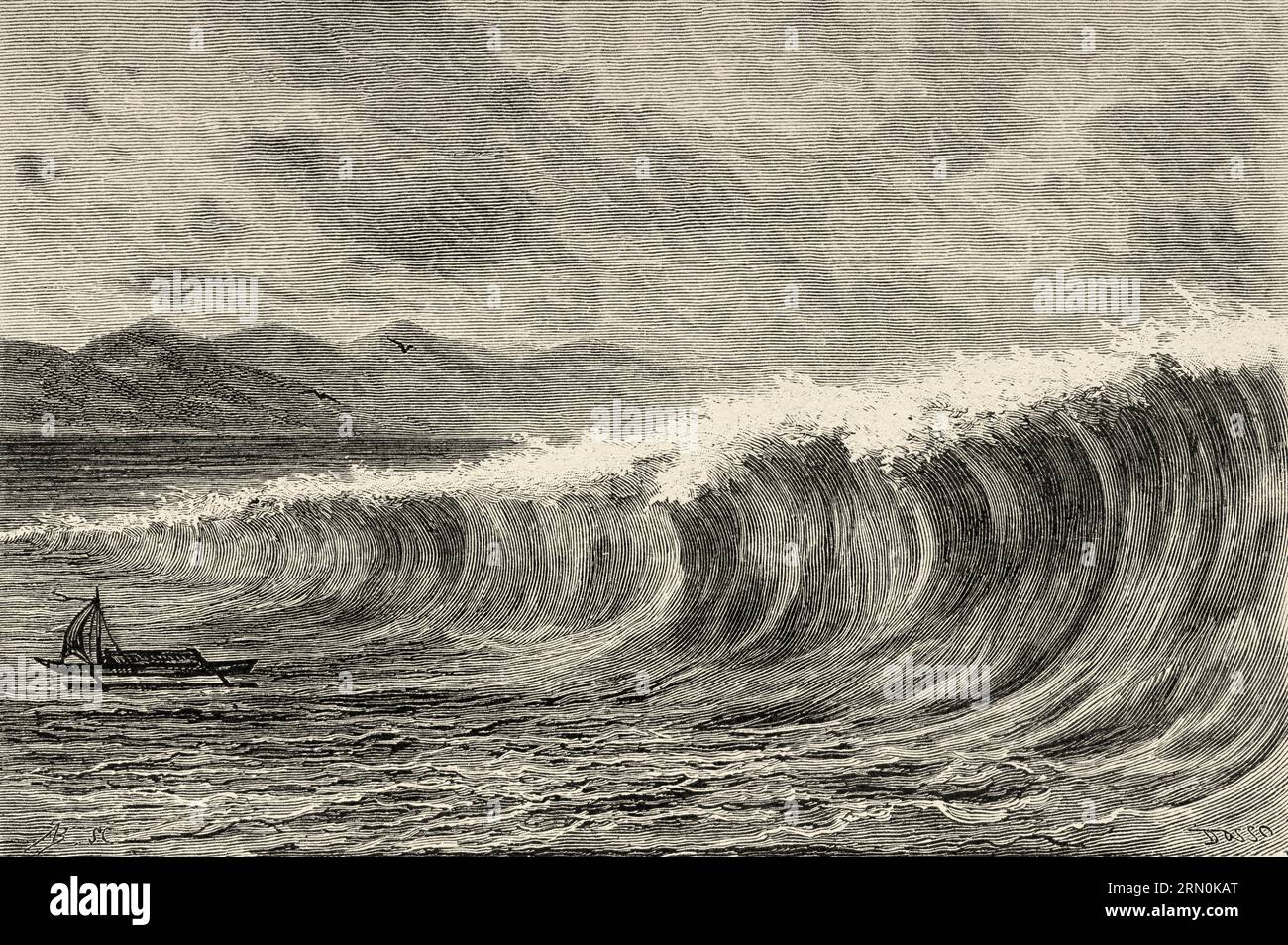 The bar of the Gigaquit River, Province of Surigao del Norte, Caraga ...