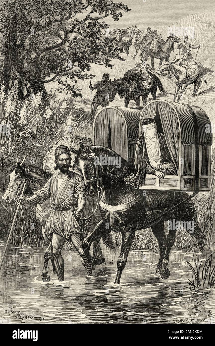 Kajaveh of the wife of a rose water merchant. Fars Province, Persia ...