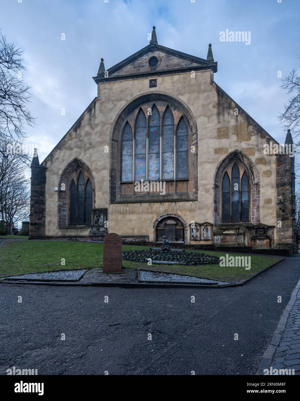A vertical shot of Scenic Greyfriars Kirk, one of the most visited ...