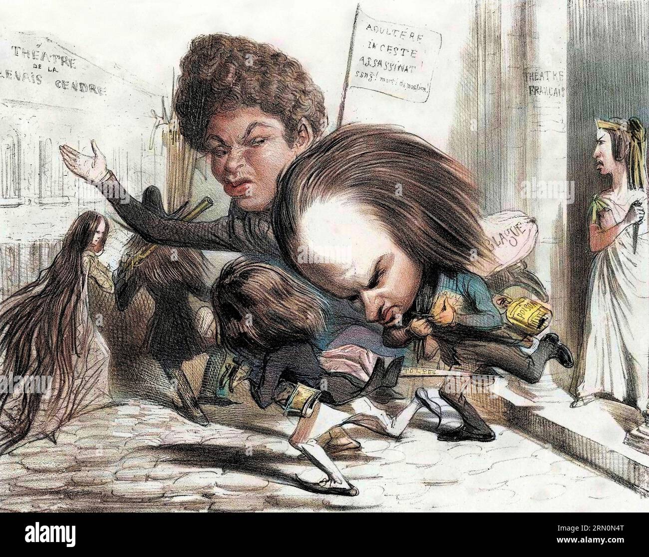 "THE ROMANTICS CHASED FROM THE TEMPLE". Victor Hugo and Alexandre Dumas ...