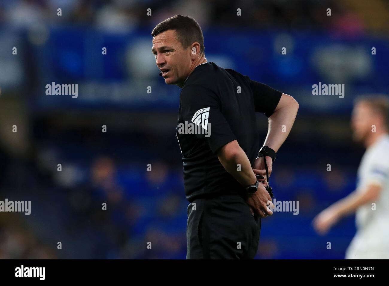 London, UK. 30th Aug, 2023. Referee, Tony Harrington seen during the ...