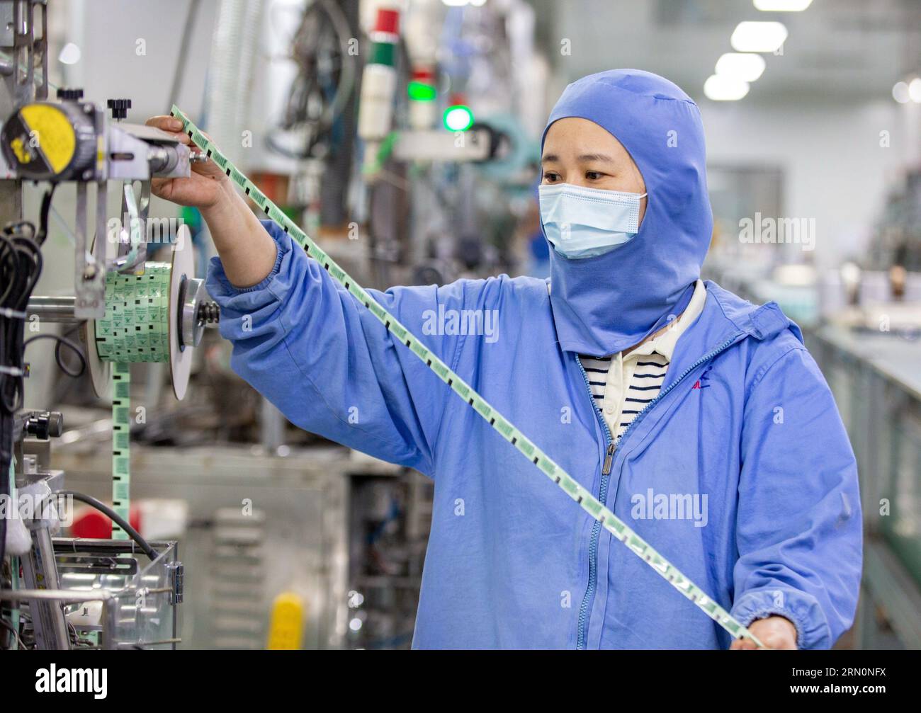 NANTONG, CHINA - AUGUST 30, 2023 - A worker in the 100,000-class ...
