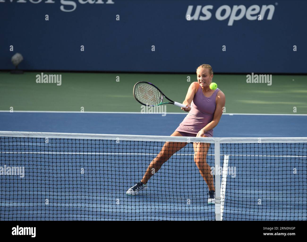 New York, United States. 30th Aug, 2023. Belgian Kimberley Zimmermann ...