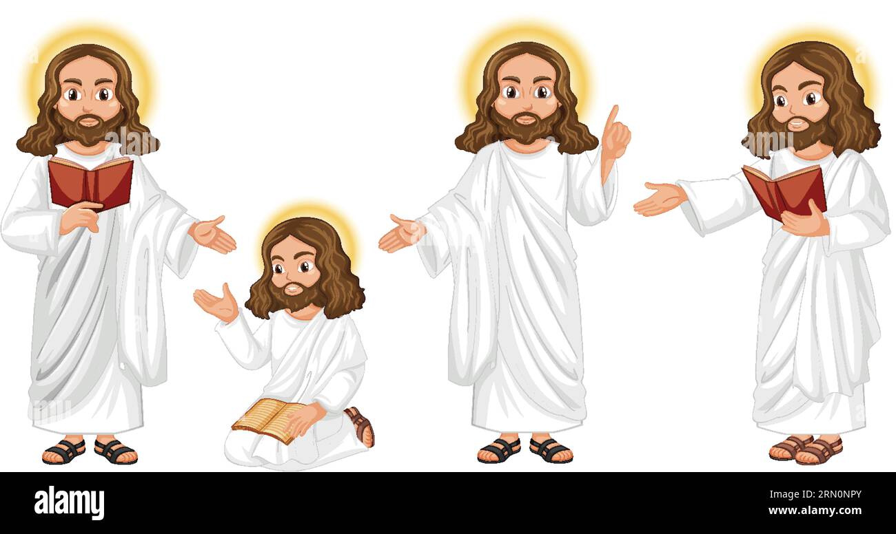 Cartoon image jesus Cut Out Stock Images & Pictures - Alamy