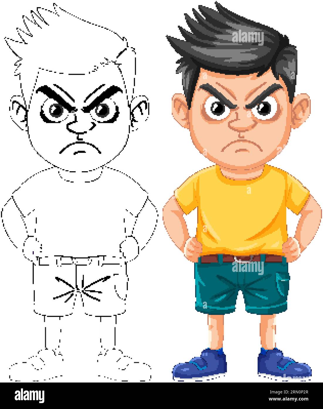 Angry cartoon character hi-res stock photography and images - Alamy