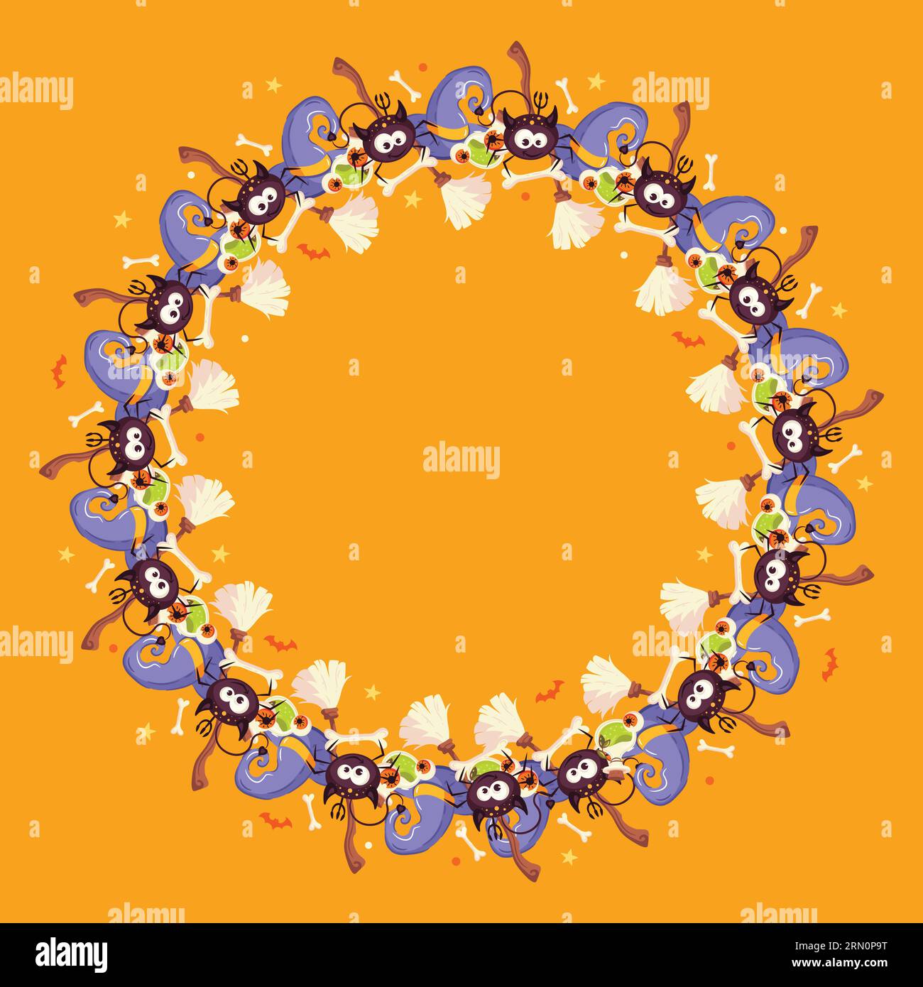 Halloween Frame Element. Halloween Border Decoration. Happy Halloween ...