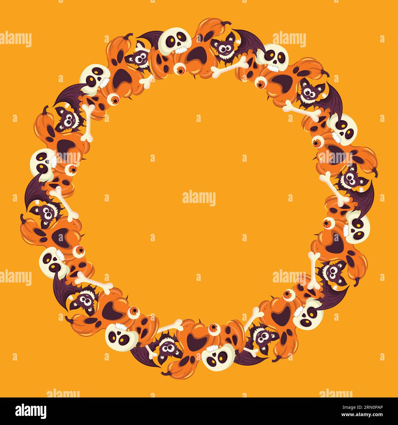 Halloween Frame Element. Halloween Border Decoration. Happy Halloween ...