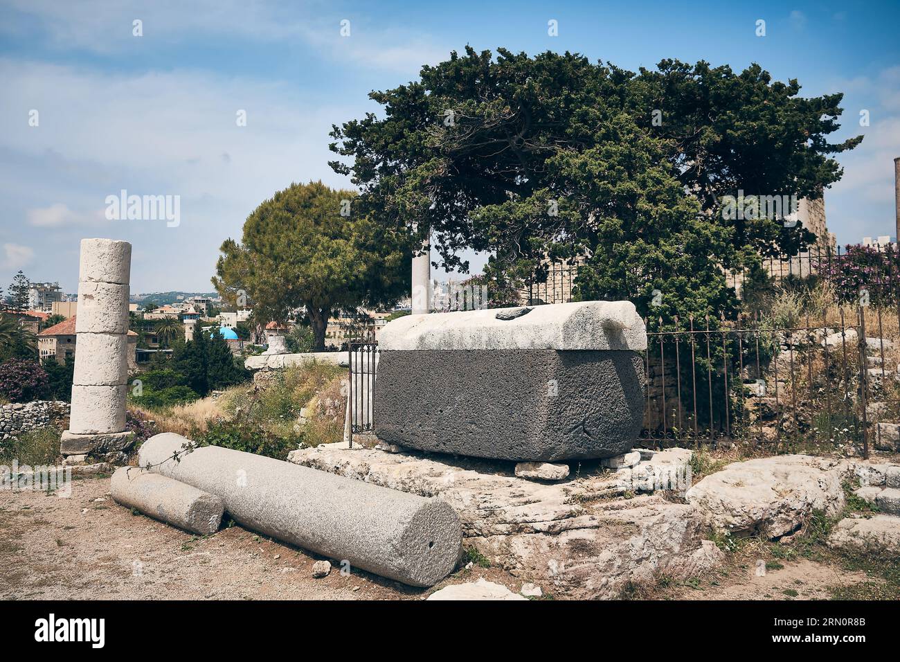 Temple of Astarte at Byblos Stock Photo - Alamy