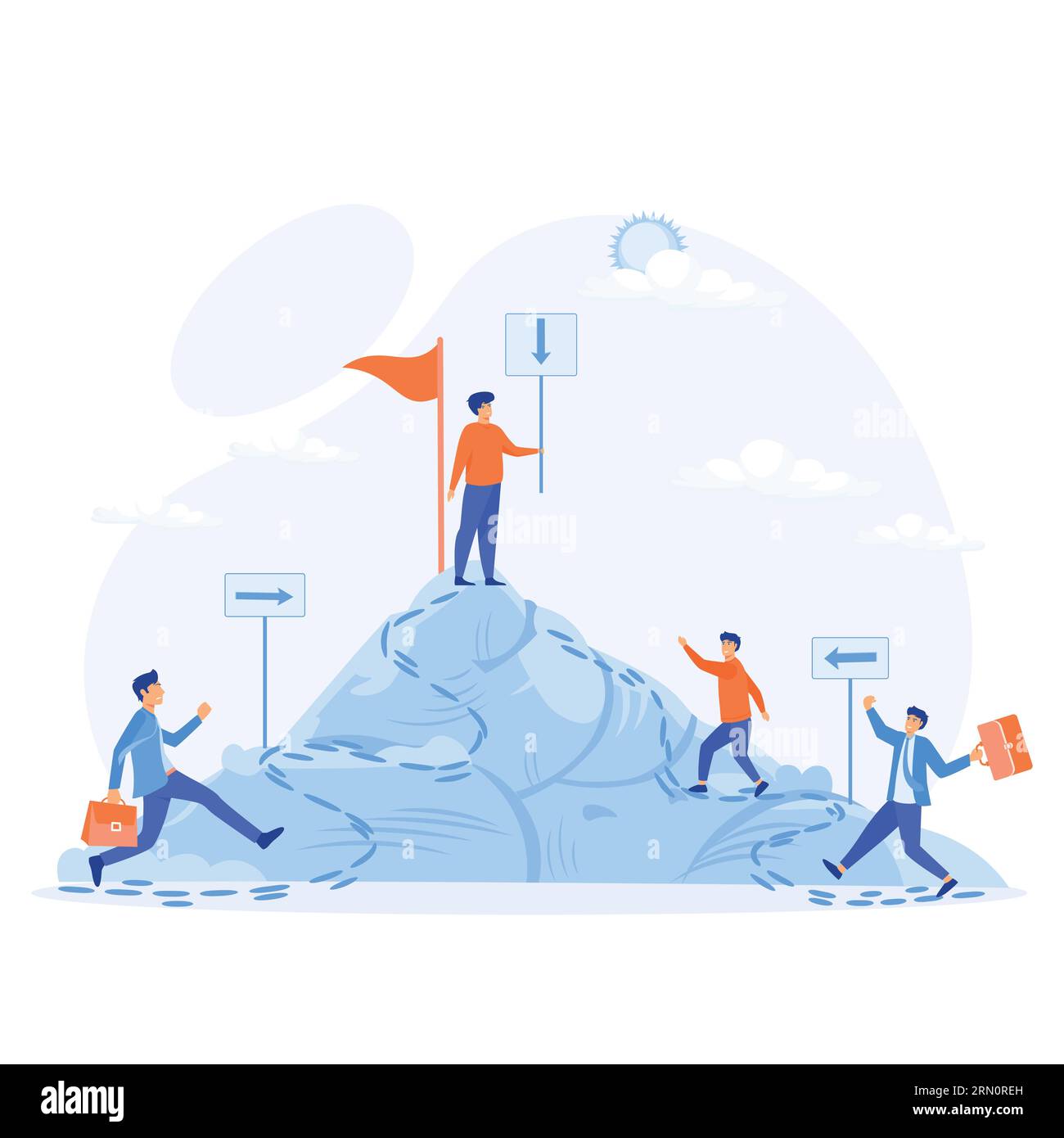 Team leader Cut Out Stock Images & Pictures - Alamy