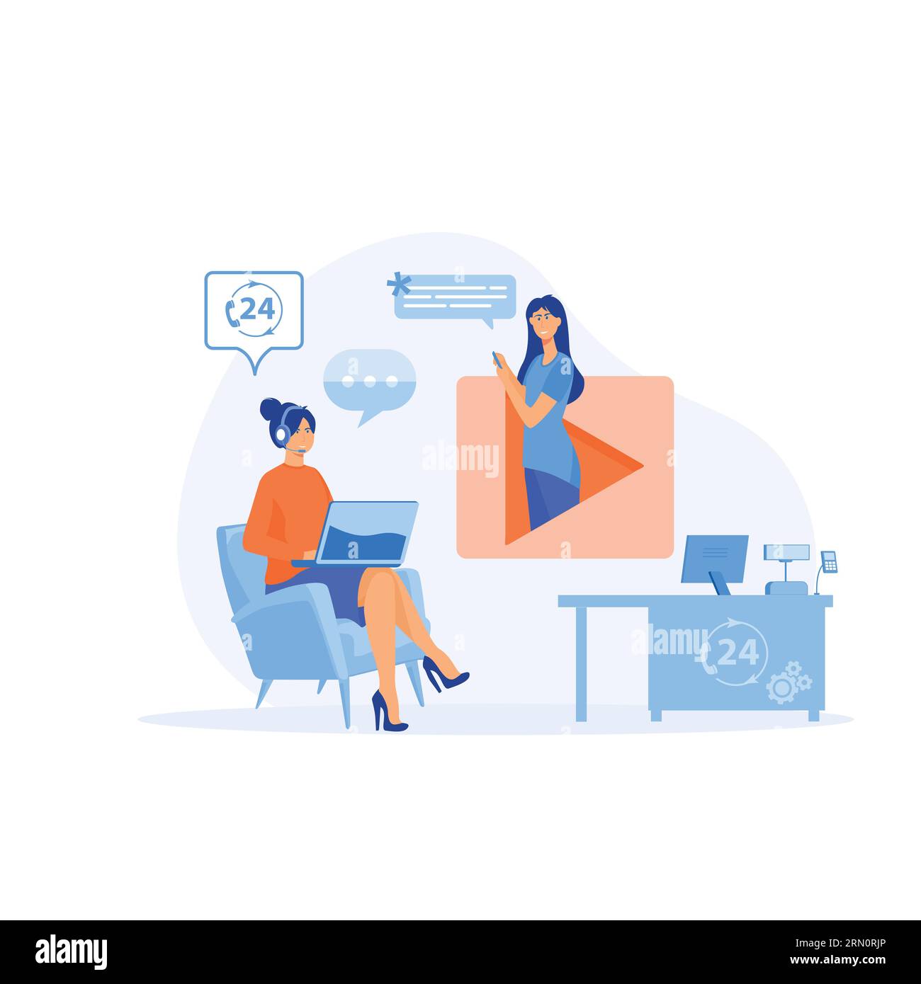 Business hotline Cut Out Stock Images & Pictures - Alamy