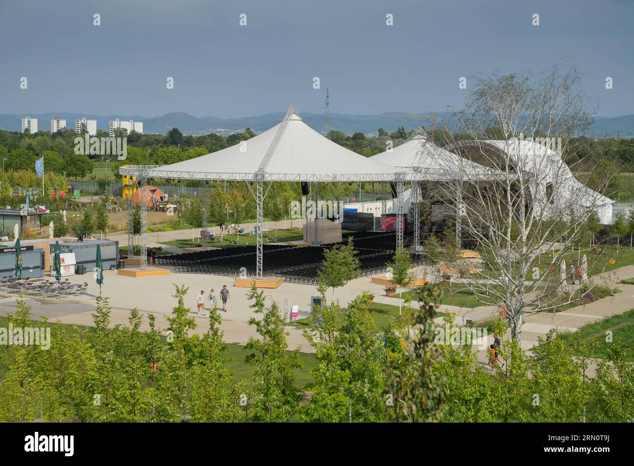 Hauptbühne, Spinelli-Park, Bundesgartenschau 2023, Mannheim, Baden ...