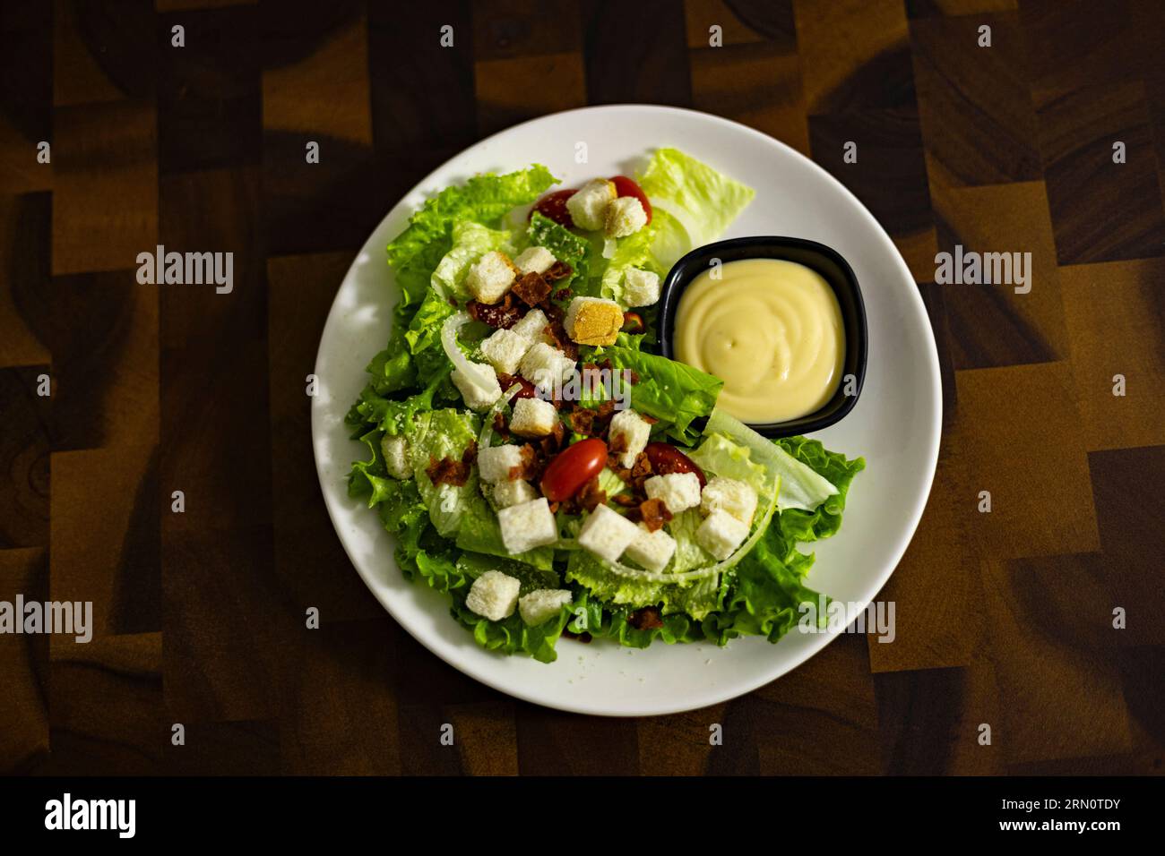 Delicious Fresh Salad Plate On Plate, Backgrounds for advertisements ...
