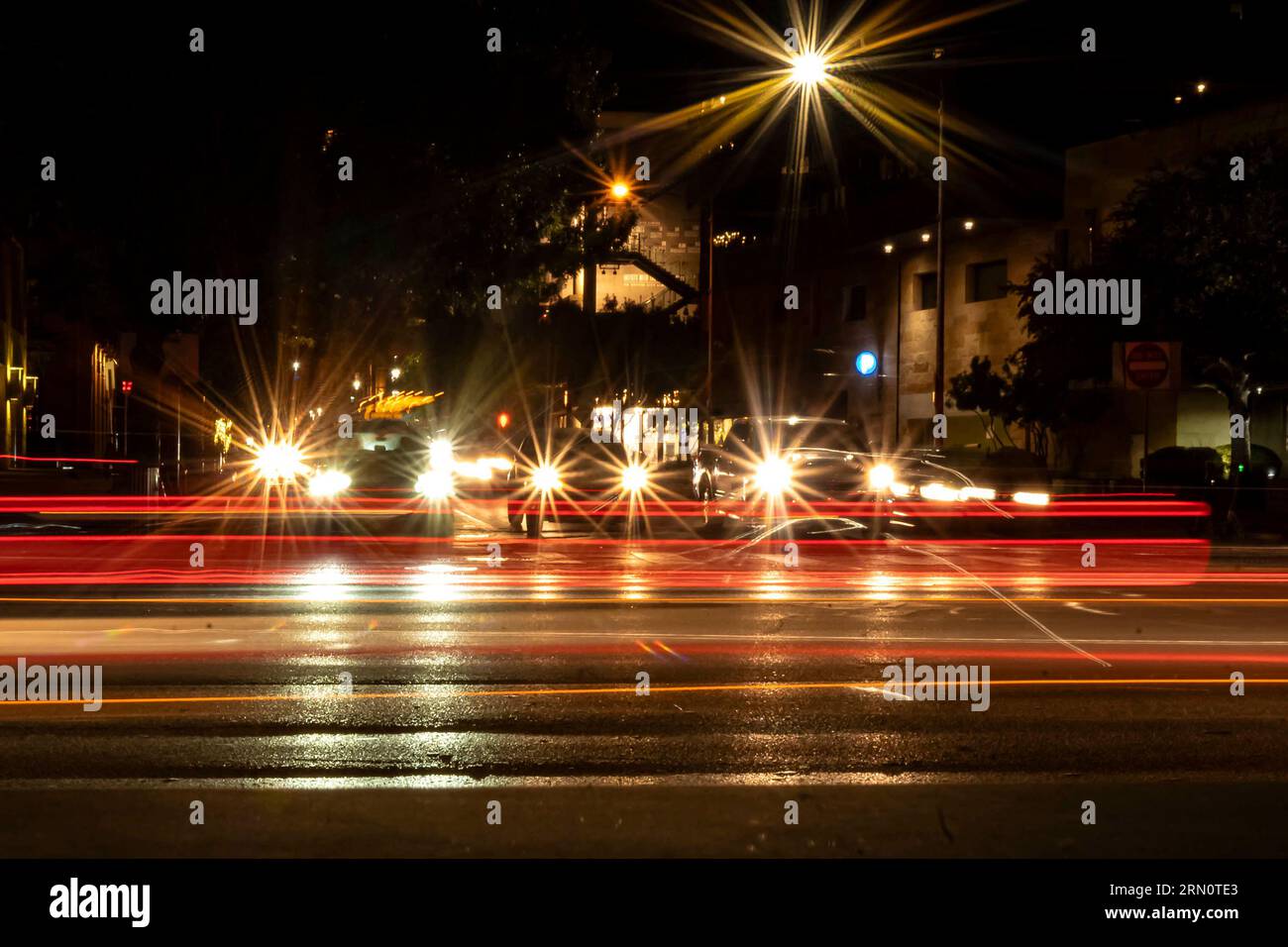 Austin Texas Night Traffic Stock Photo - Alamy