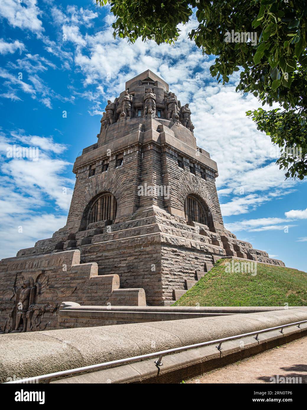 monument to the battle of the nations in Leipzig, Saxony, Germany at ...