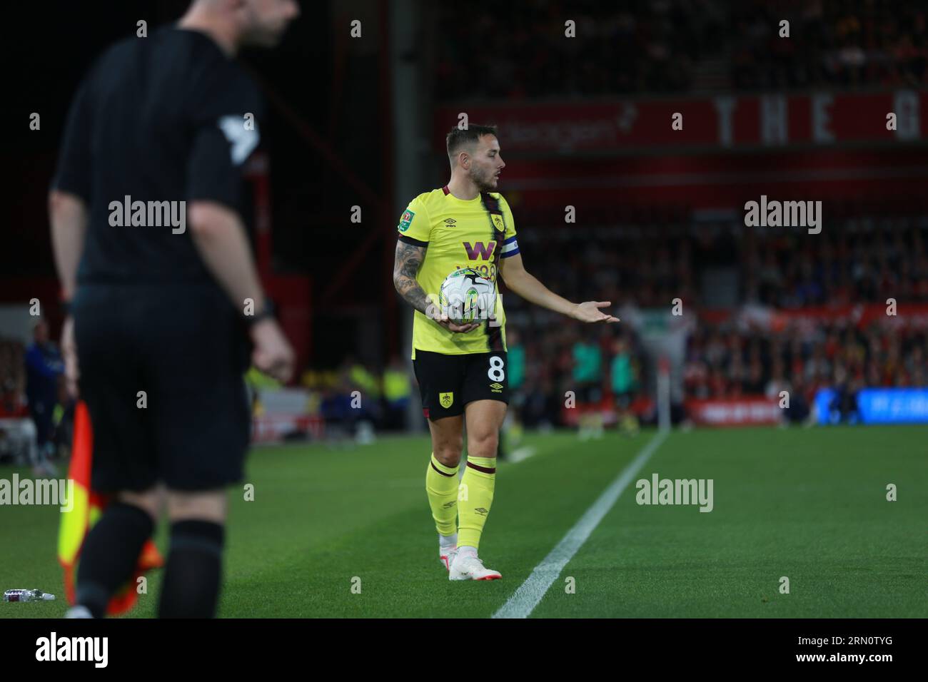 Burnley First team player Josh Brownhill in action Nottingham Forest v ...